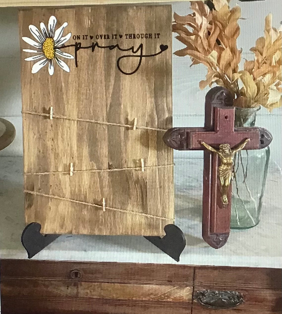 Prayer board – hammer and stain at the jersey shore gretchen's studio